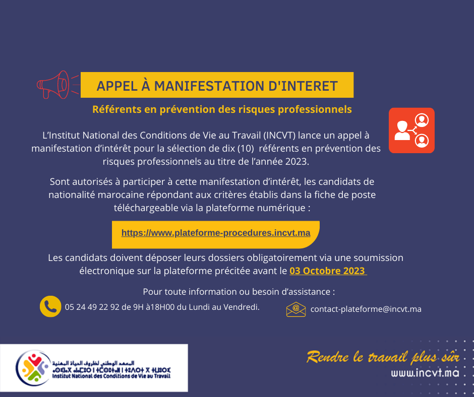 RÉFÉRENTS EN PRÉVENTION DES RISQUES PROFESSIONNELS - INCVT RÉFÉRENTS EN PRÉVENTION DES RISQUES PROFESSIONNELS - INCVT